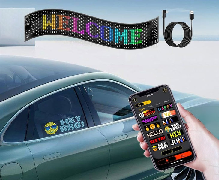 Car Window LED Display | LED Display for Car Windows